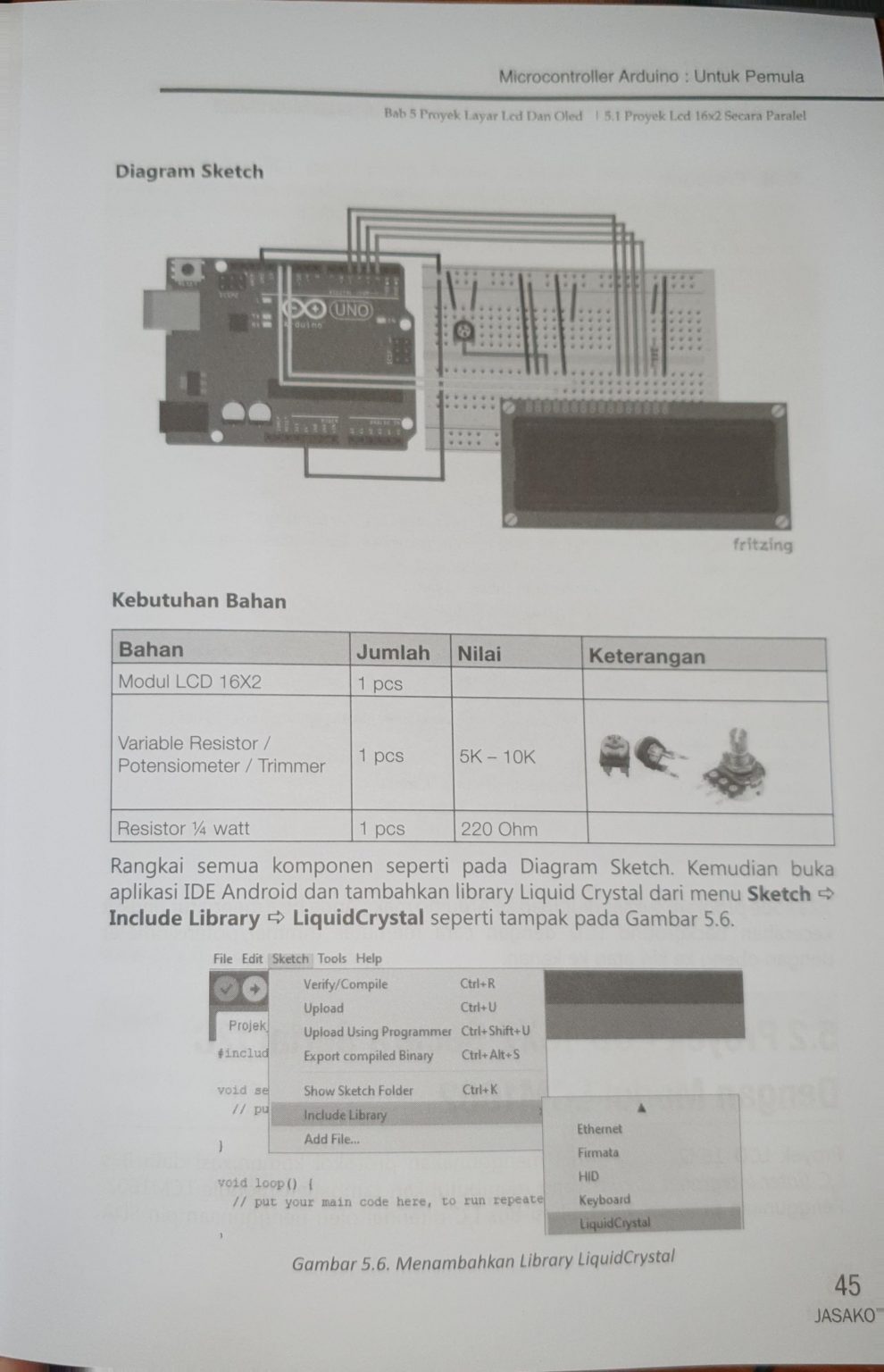 5. Proyek Layar LCD dan OLED dengan Arduino