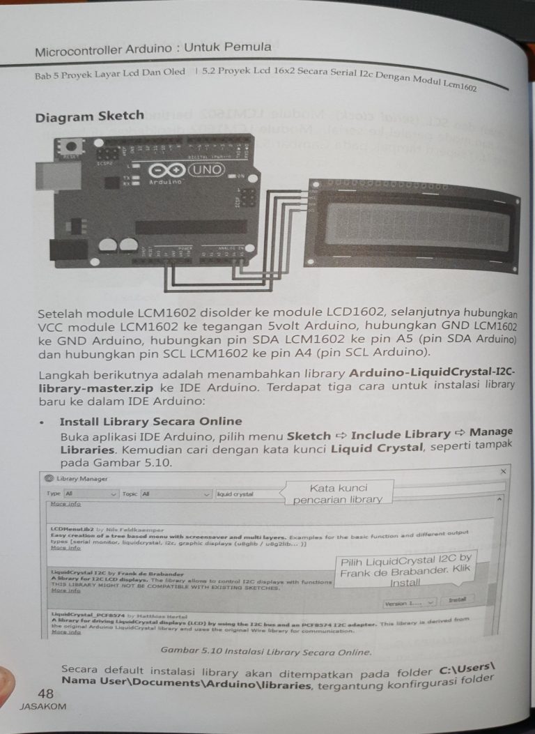 5. Proyek Layar LCD dan OLED dengan Arduino