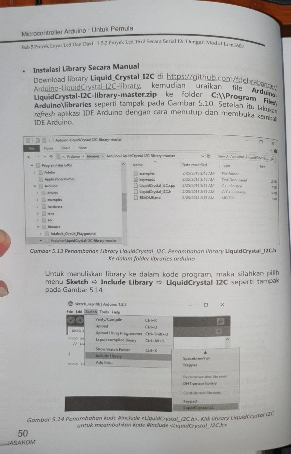 5. Proyek Layar LCD dan OLED dengan Arduino