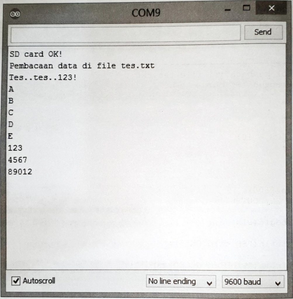 17. Pembelajaran tentang SD card di Arduino