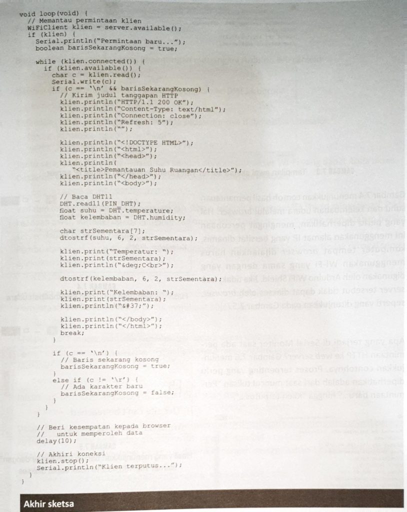 7. Pemrograman dengan Arduino WiFi Shield