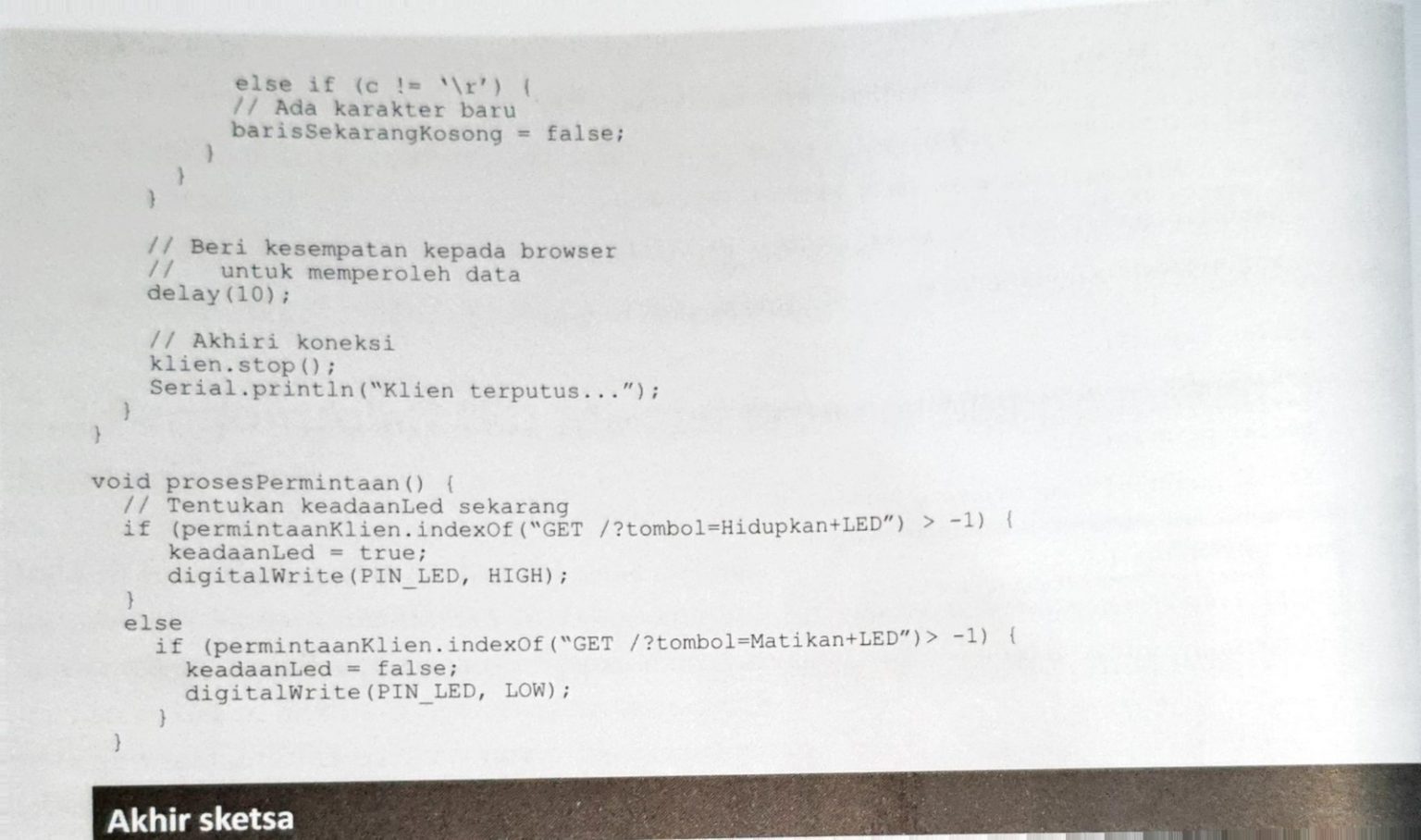 7. Pemrograman dengan Arduino WiFi Shield