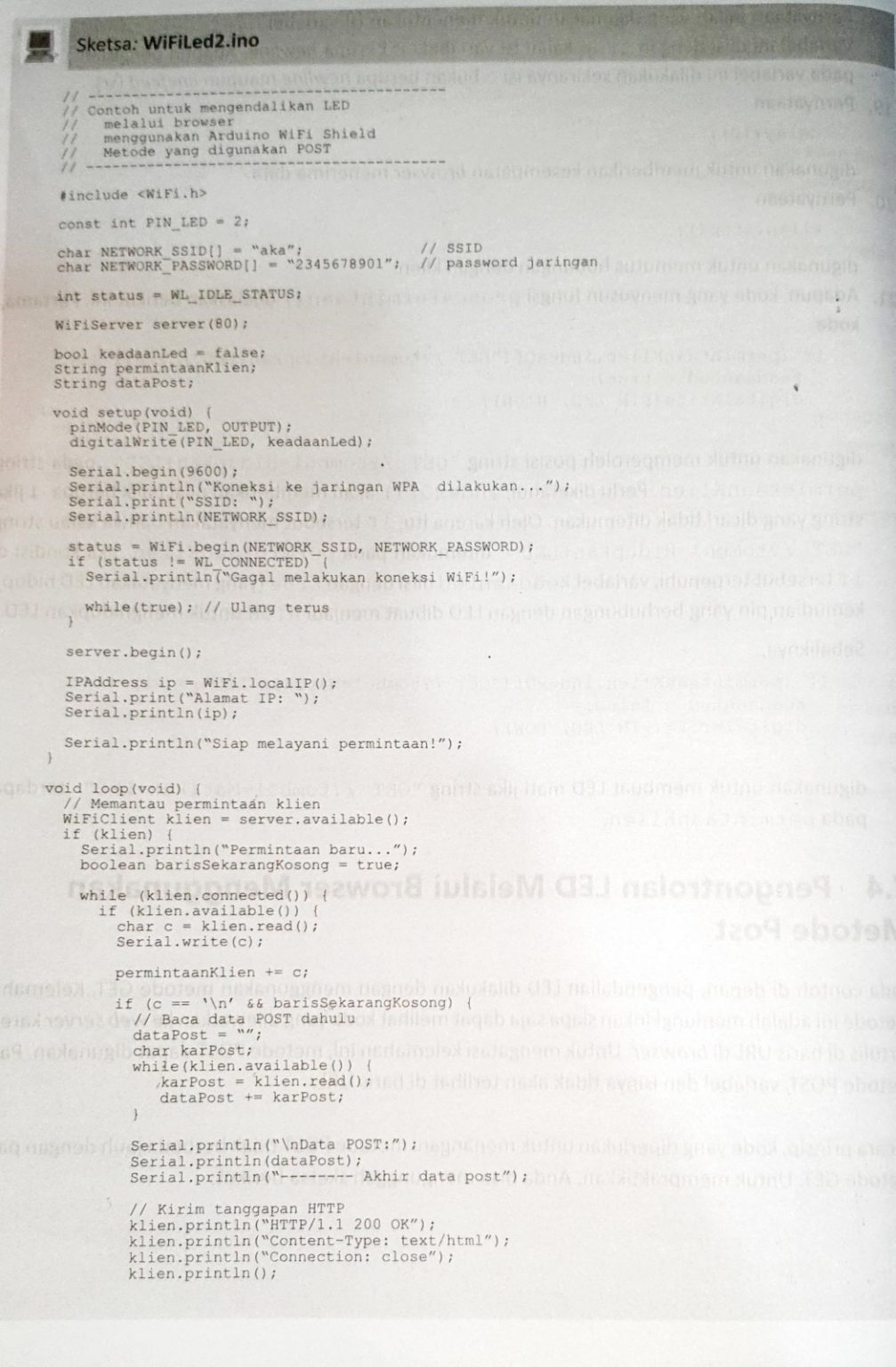 7. Pemrograman dengan Arduino WiFi Shield