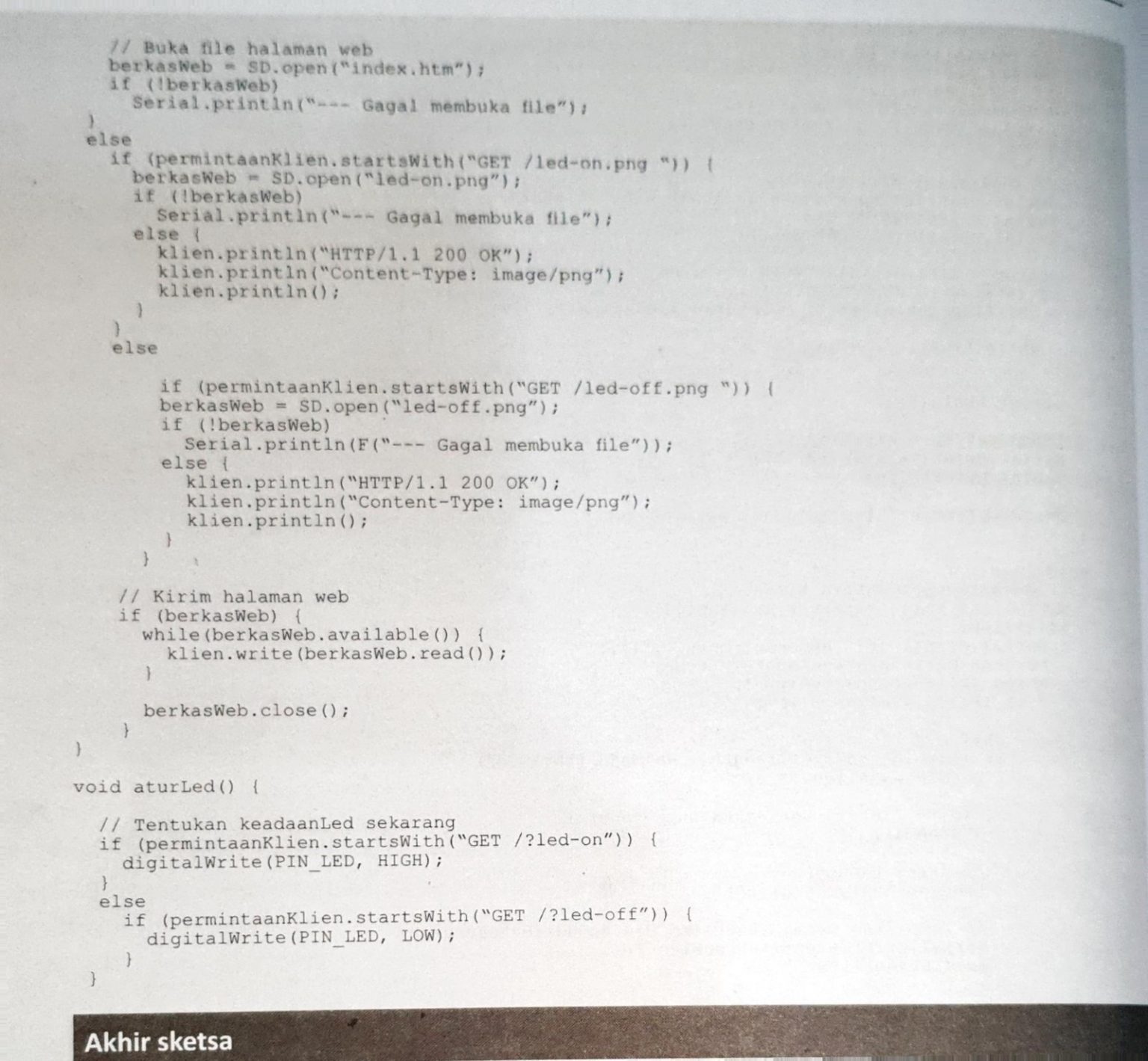 7. Pemrograman dengan Arduino WiFi Shield