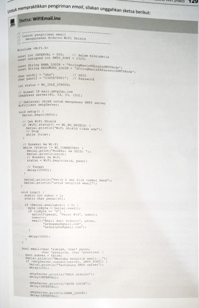7. Pemrograman dengan Arduino WiFi Shield